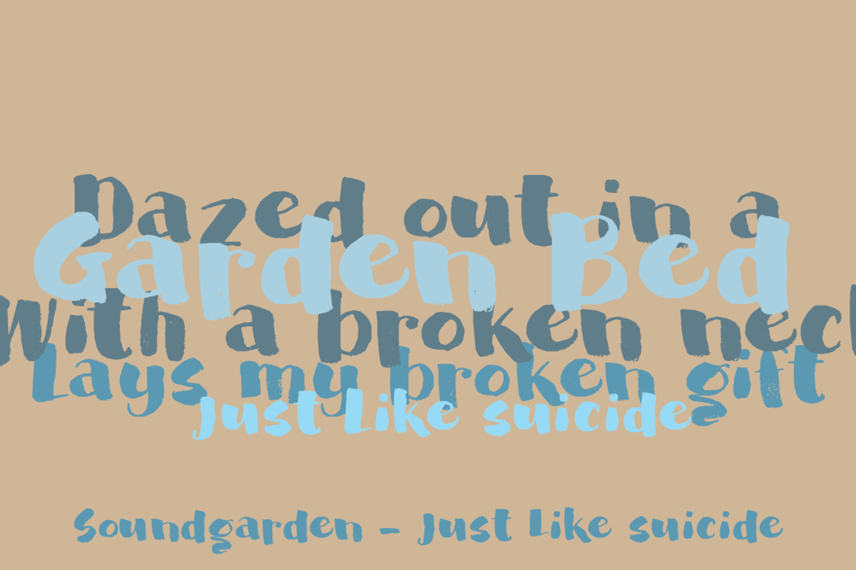 DK Garden Bed Font | David Kerkhoff | FontSpace