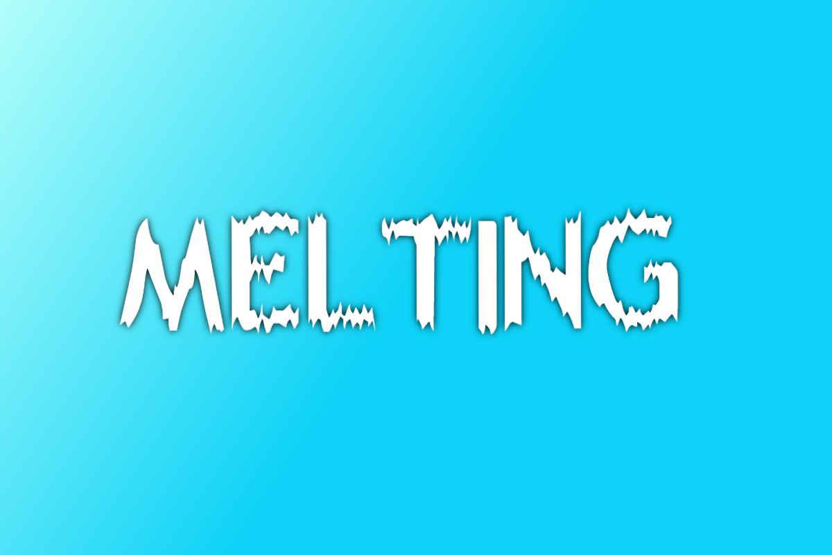 Melting Font - Free Download