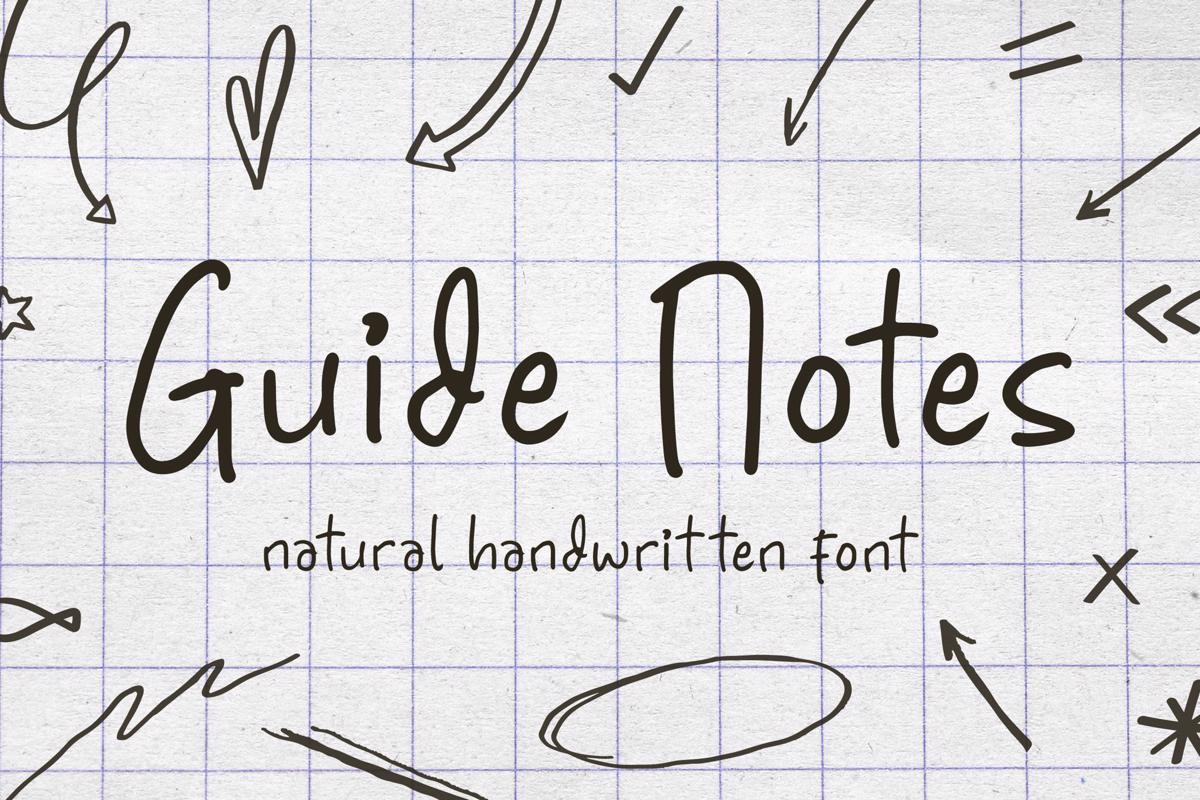Guide Notes Font | Letterena Studios | FontSpace