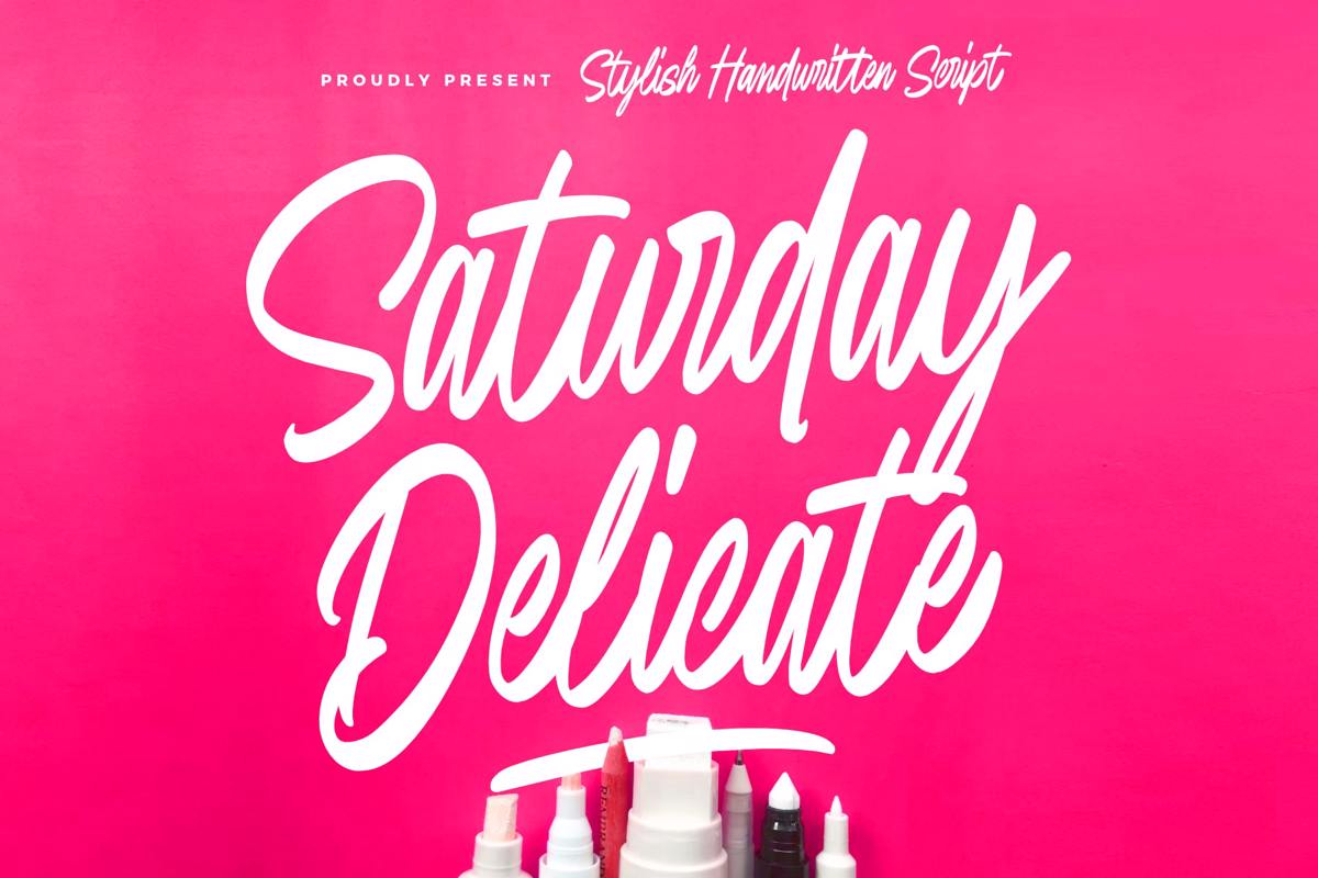 Saturday Delicate Font | Damarletter | FontSpace
