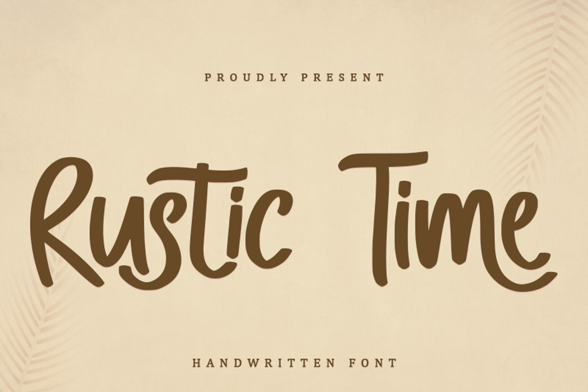 Rustic Time Font | Sakha Design | FontSpace