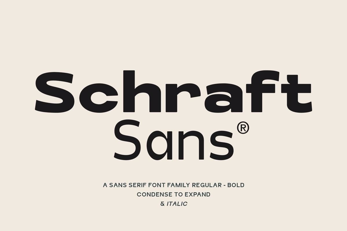 Schraft Sans Font Family - Free Download