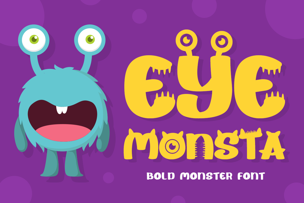 Eye Monsta Font | illushvara | FontSpace