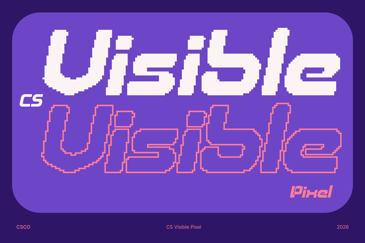 CS Visible Pixel Font - Free Download