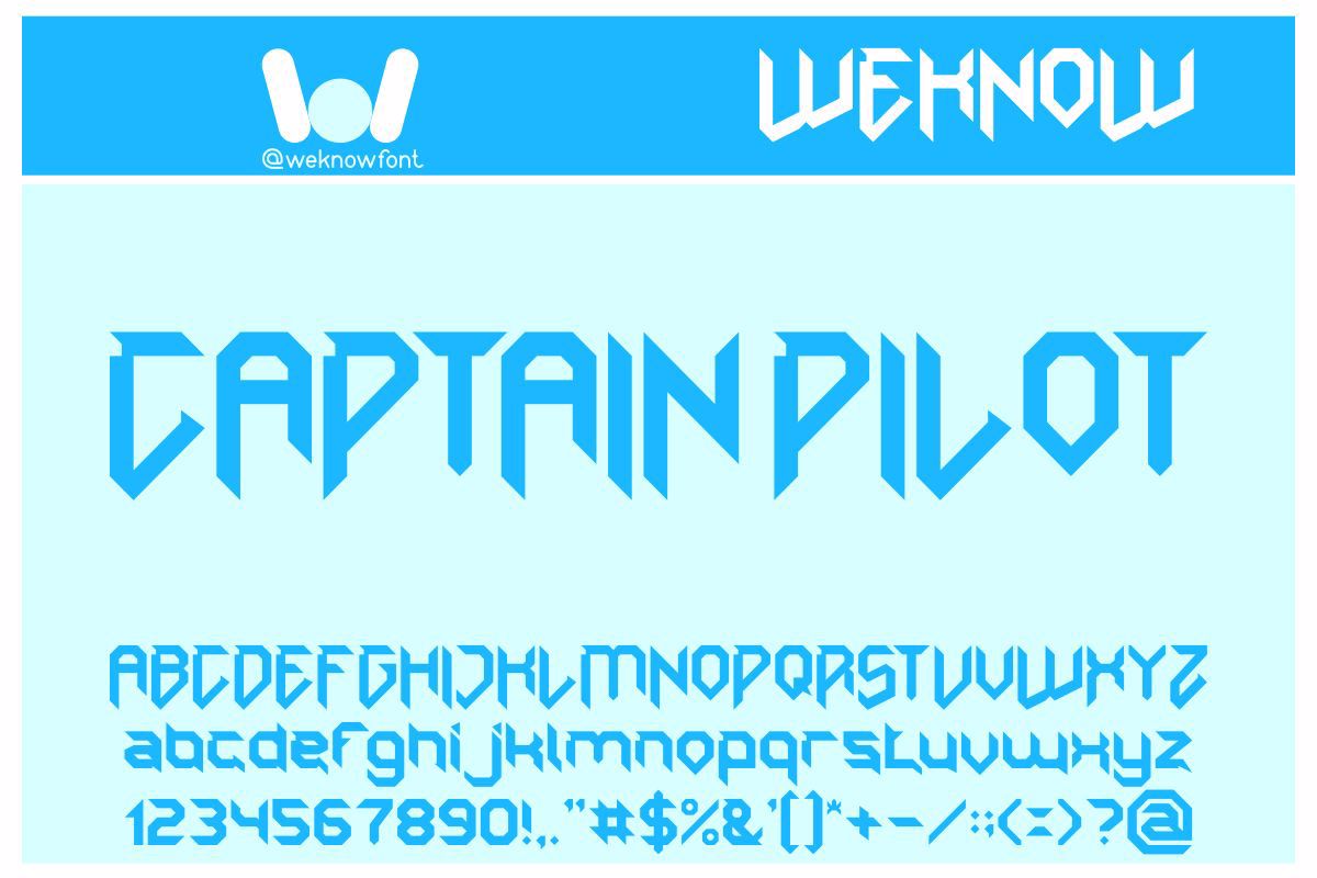 Captain Pilot Font - Free Download