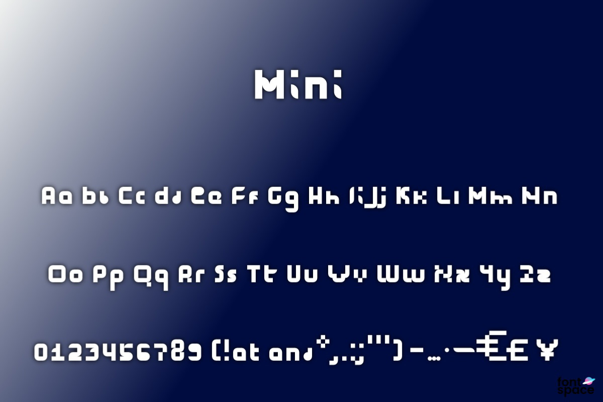 Mini Font | LITTLEKITTYPLAYZ | FontSpace