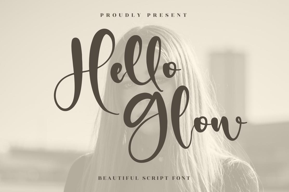 Hello Glow Font | Letterena Studios | FontSpace