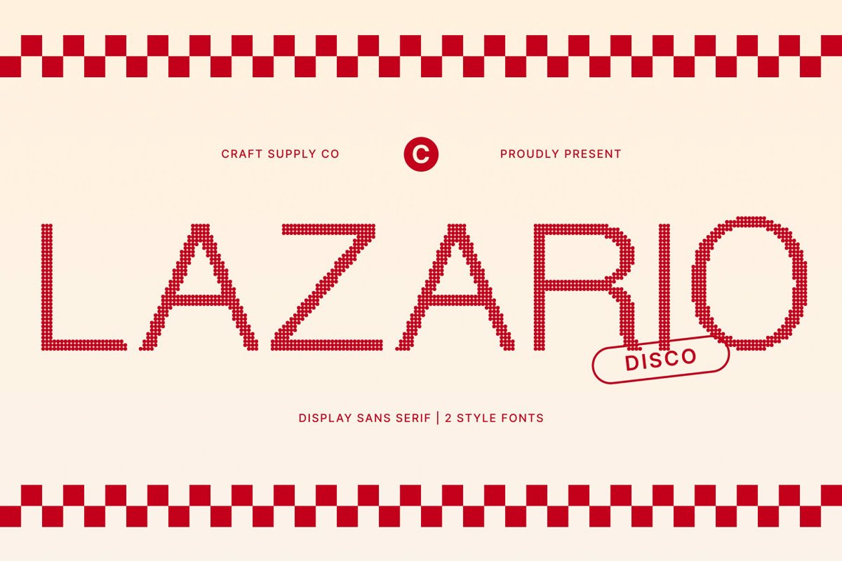 Lazario Disco Font | craftsupplyco | FontSpace