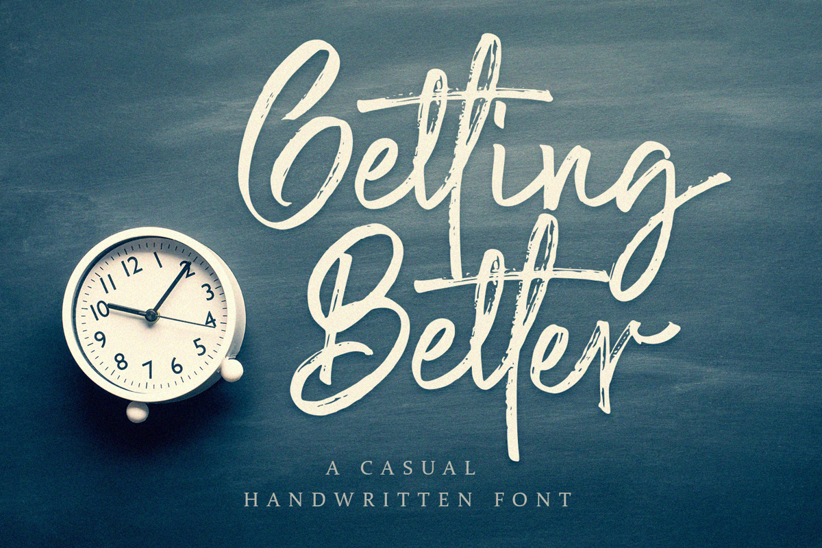 Getting Better Font | Alpaprana | FontSpace