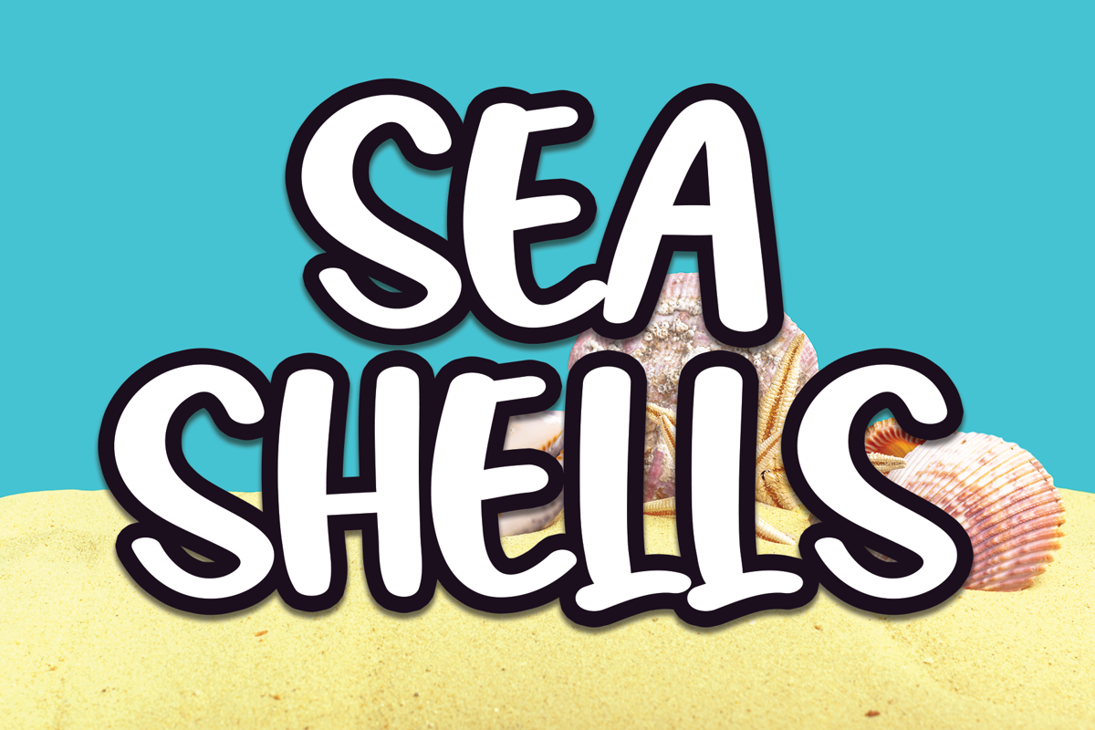 Sea Shells Font | scratchones_creative | FontSpace