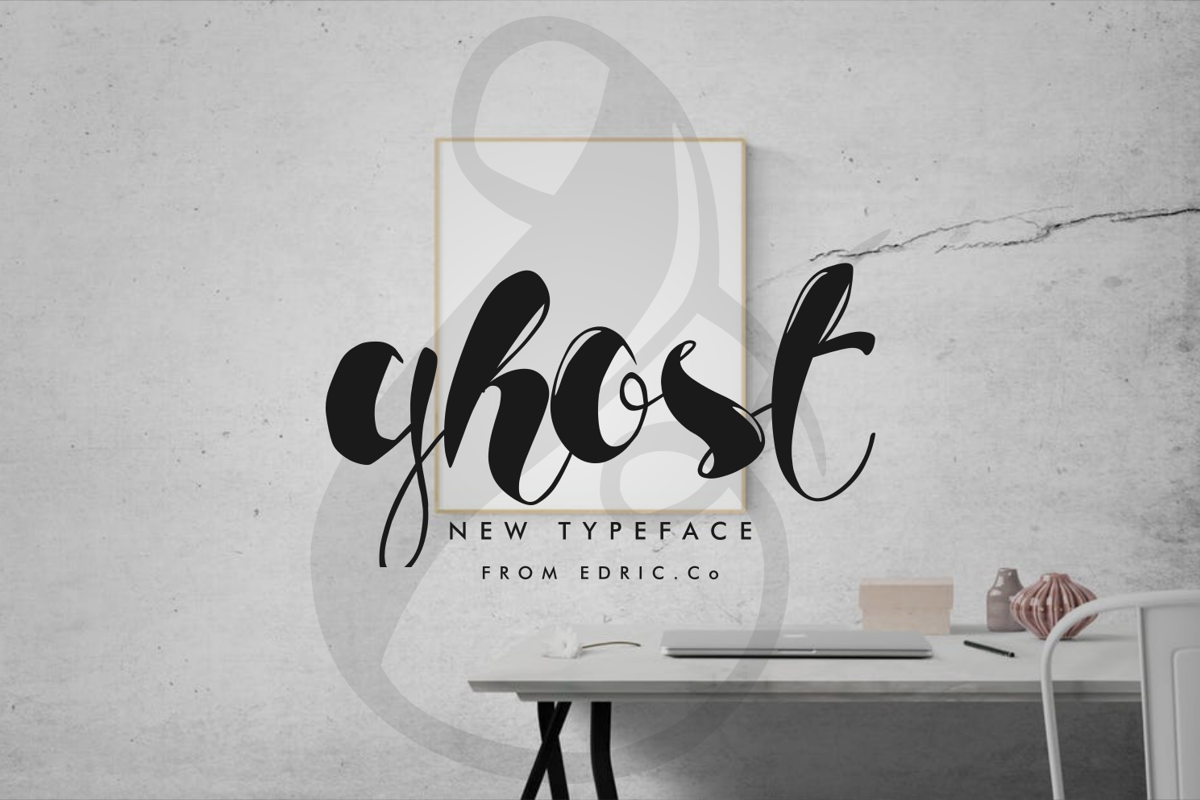 Ghost inline Font | Edric Studio | FontSpace