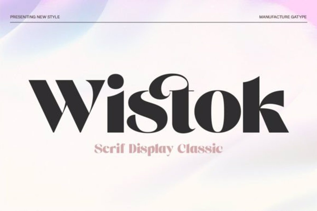 Wistok Display Font | Solidtype | FontSpace