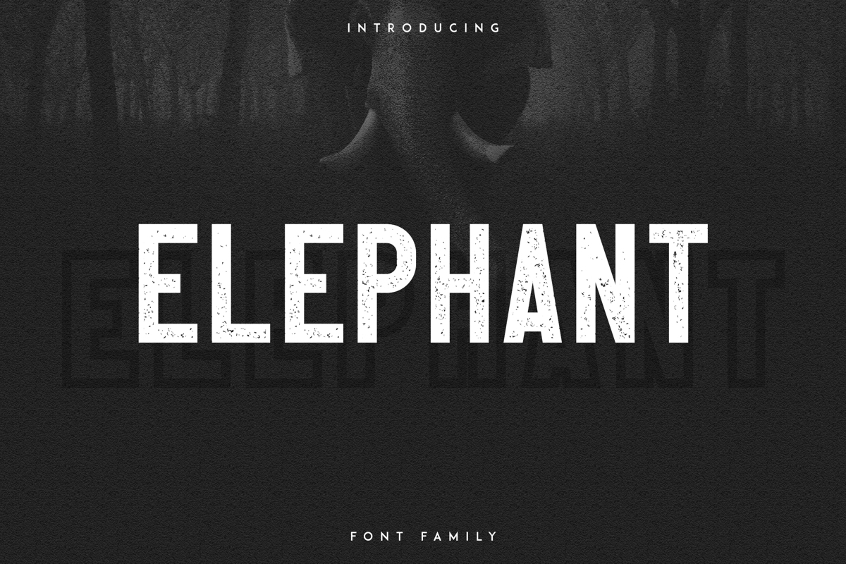 Elephant Font - Free Download