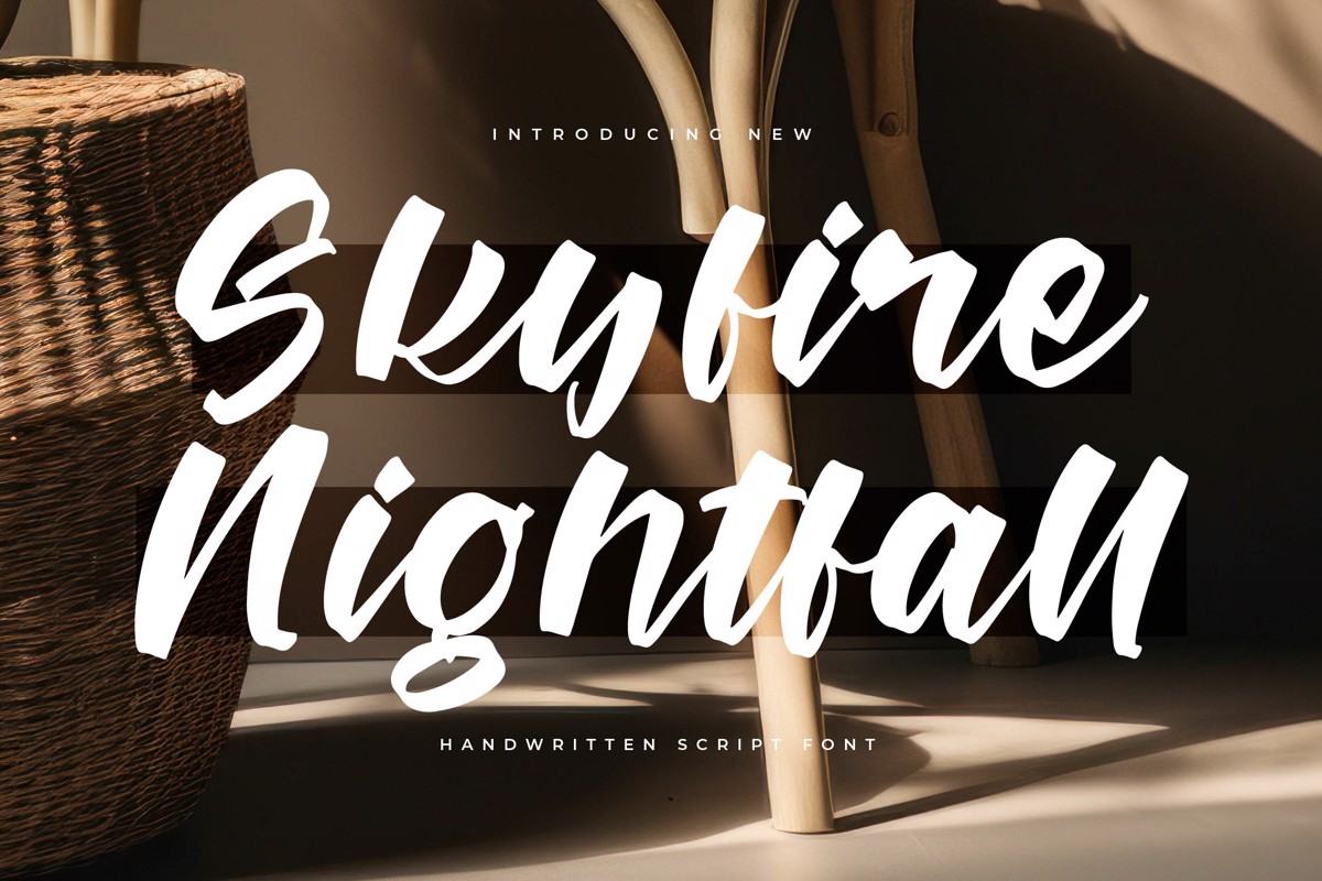 Skyfire Nightfall VERSION Font - Free Download