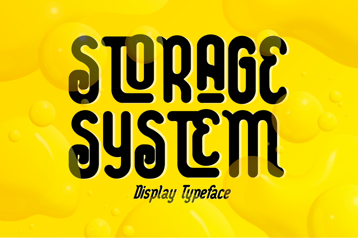 STORAGE SYSTEM Font | 177Studio | FontSpace