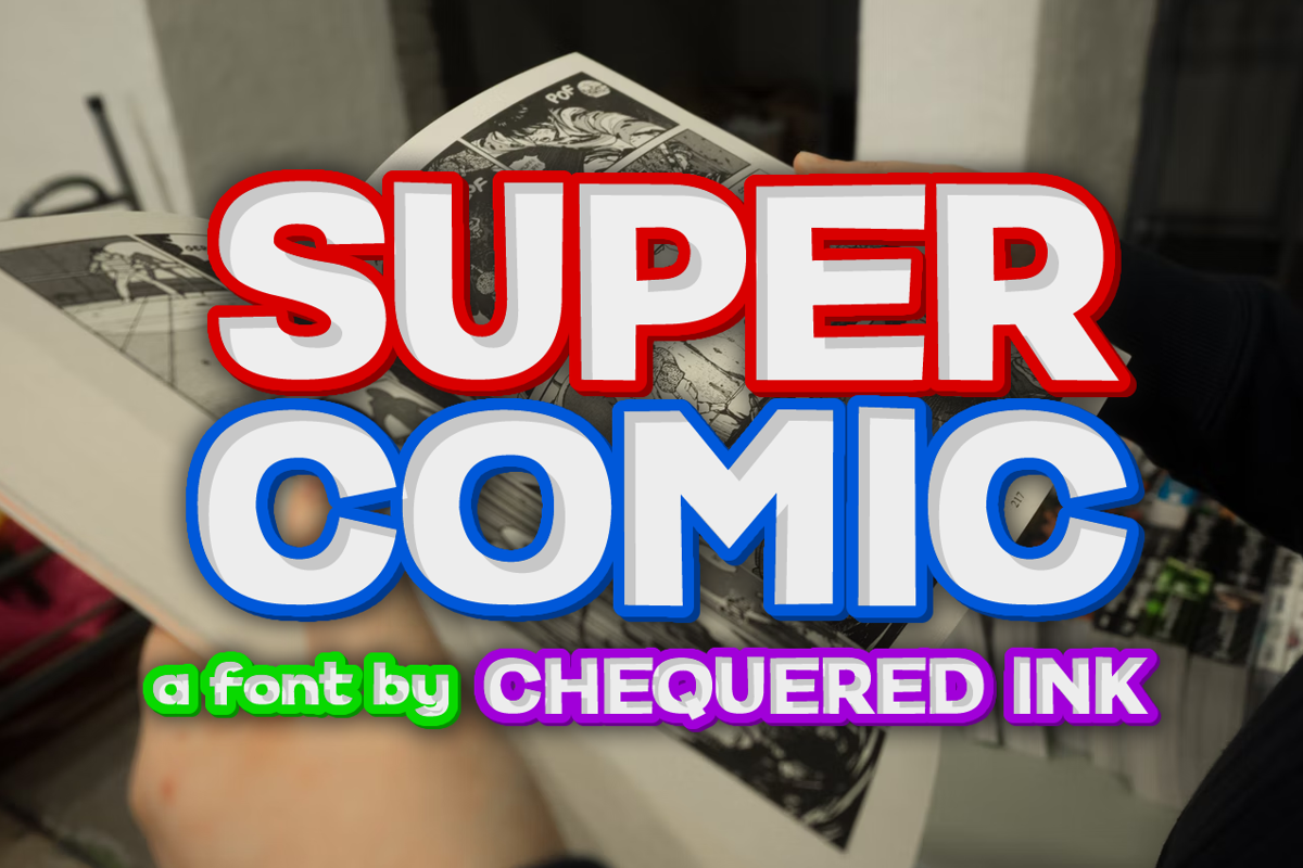 Super Comic Font | Chequered Ink | FontSpace