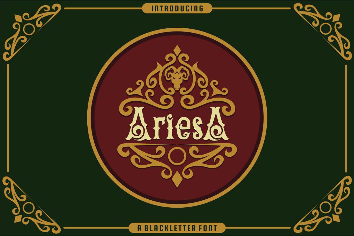 AriesA Font | GFRcreative | FontSpace