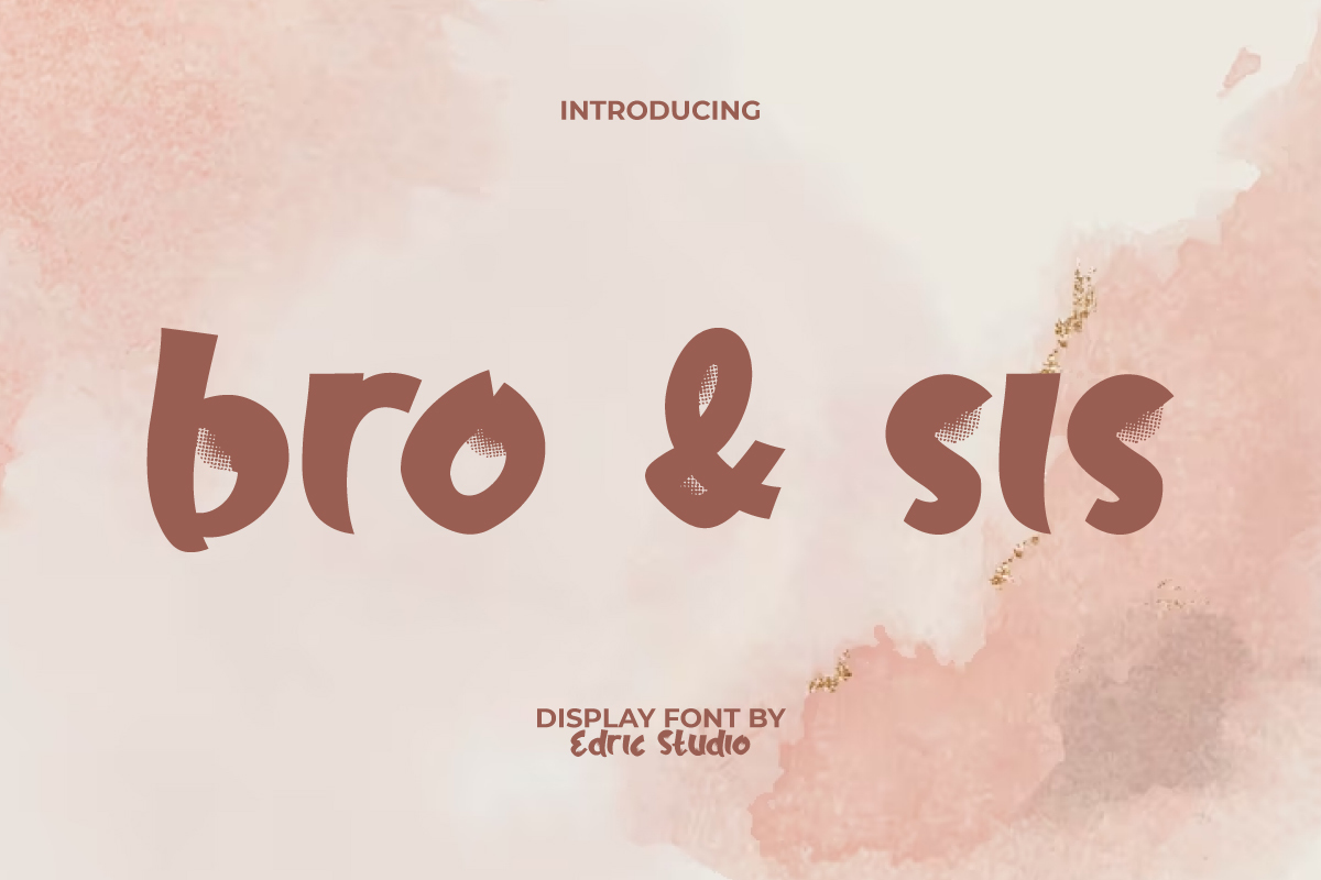 Bro And Sis Font | Edric Studio | FontSpace