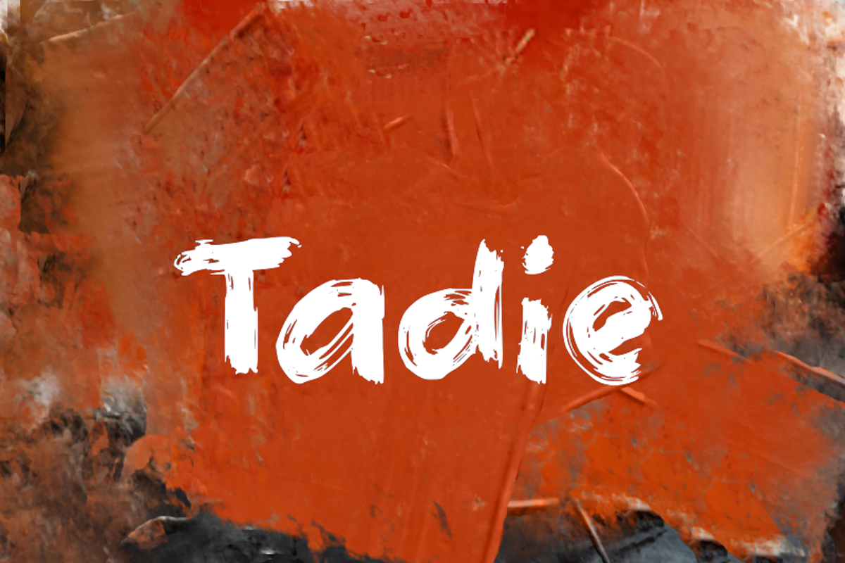T Tadie Font - Free Download