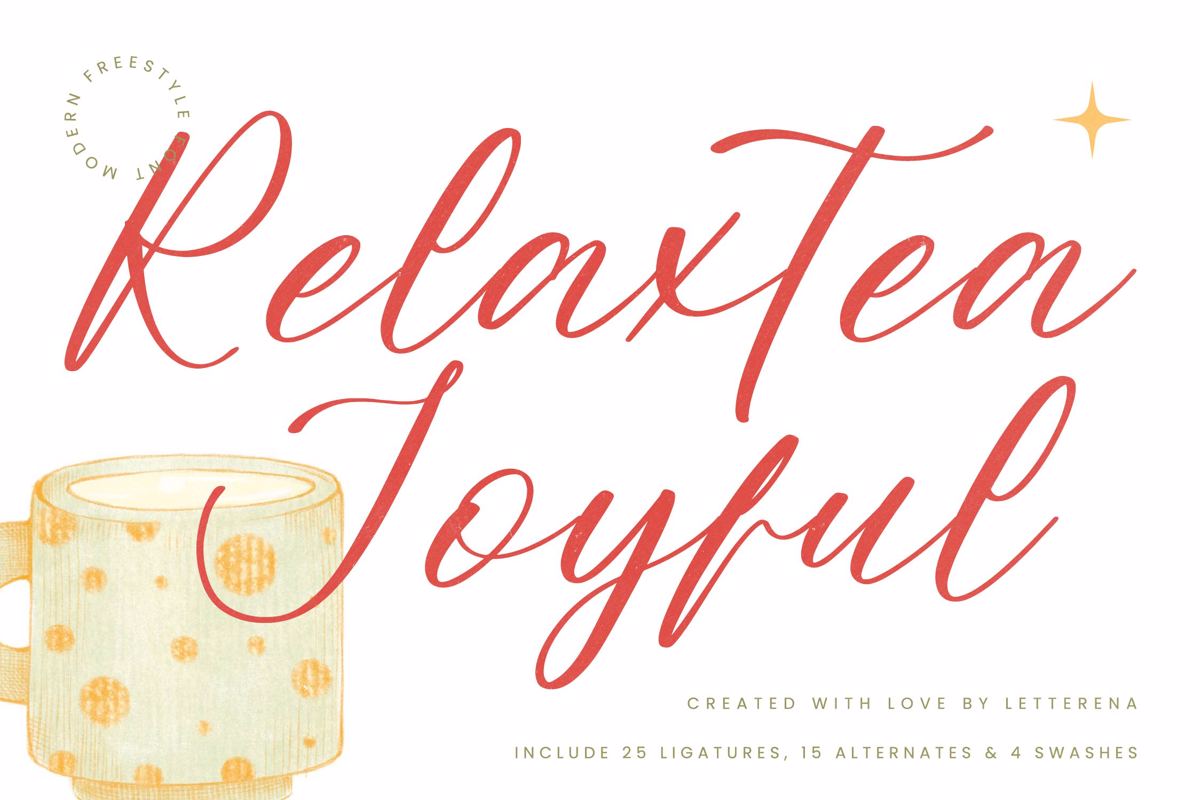 Relaxtea Joyful VERSION Font - Free Download