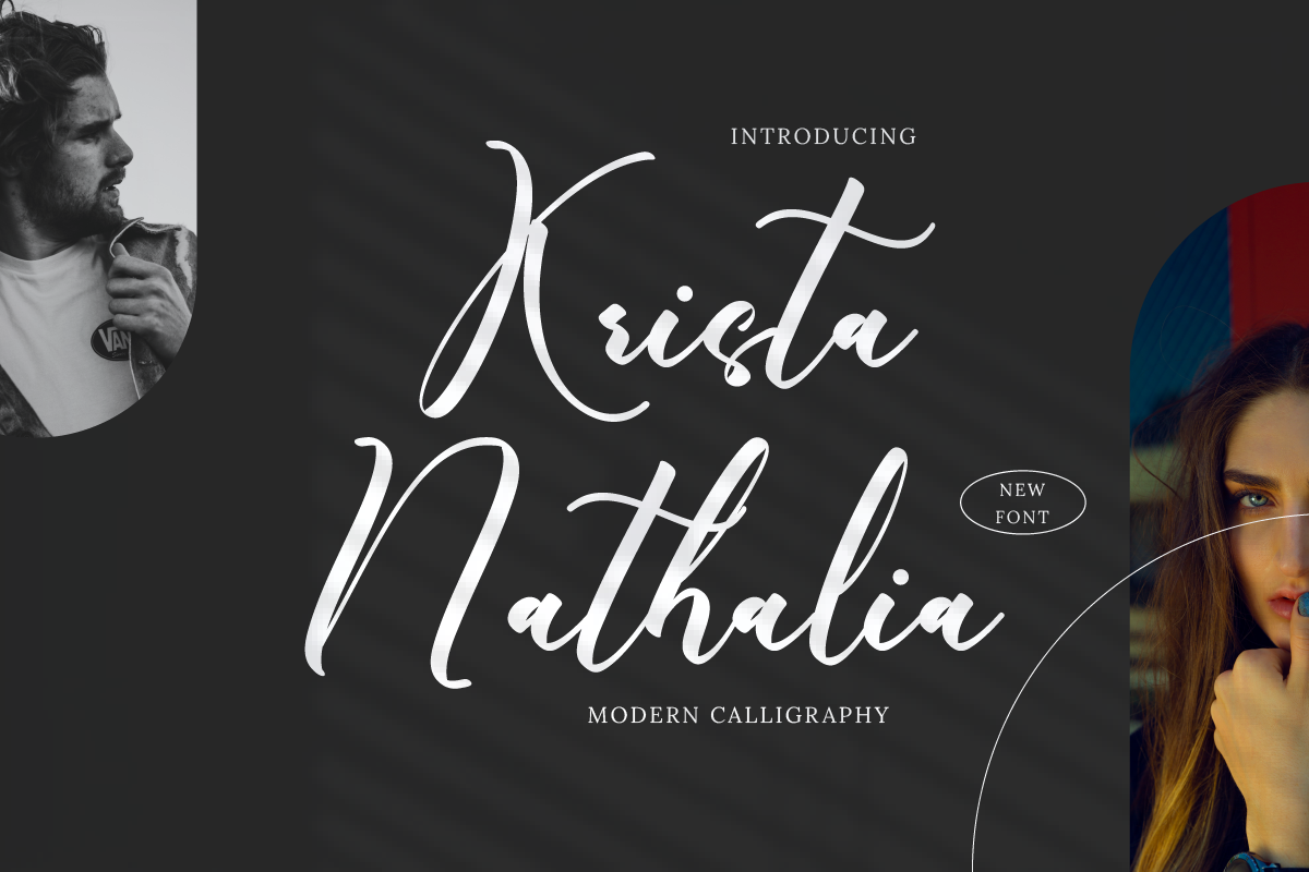 Krista Nathalia Font | Circle Studio | FontSpace