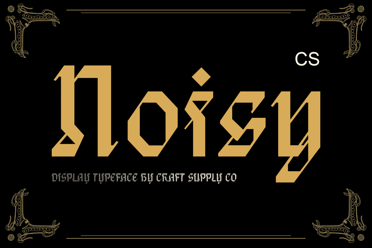 CS Noisy Font | craftsupplyco | FontSpace