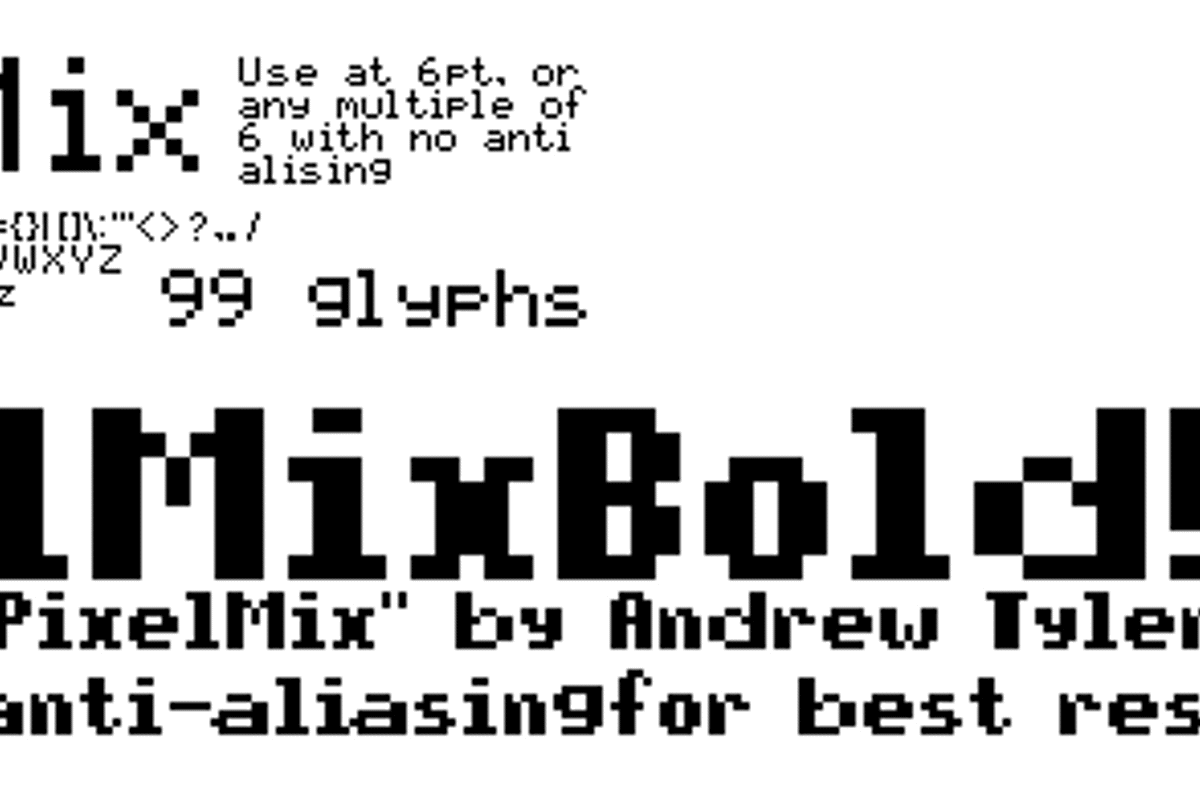 Pixelmix Font - Free Download