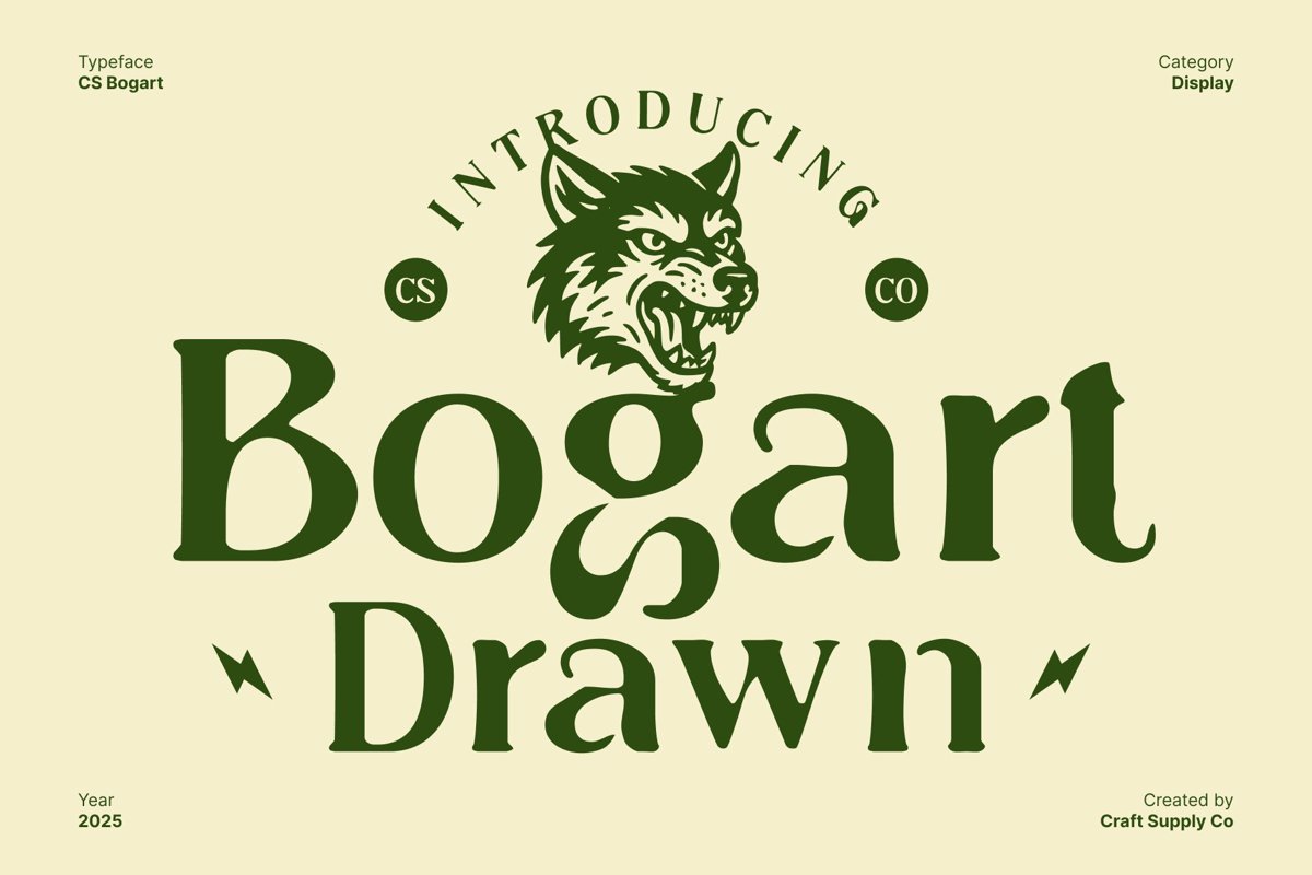 CS Bogart Drawn Font - Free Download