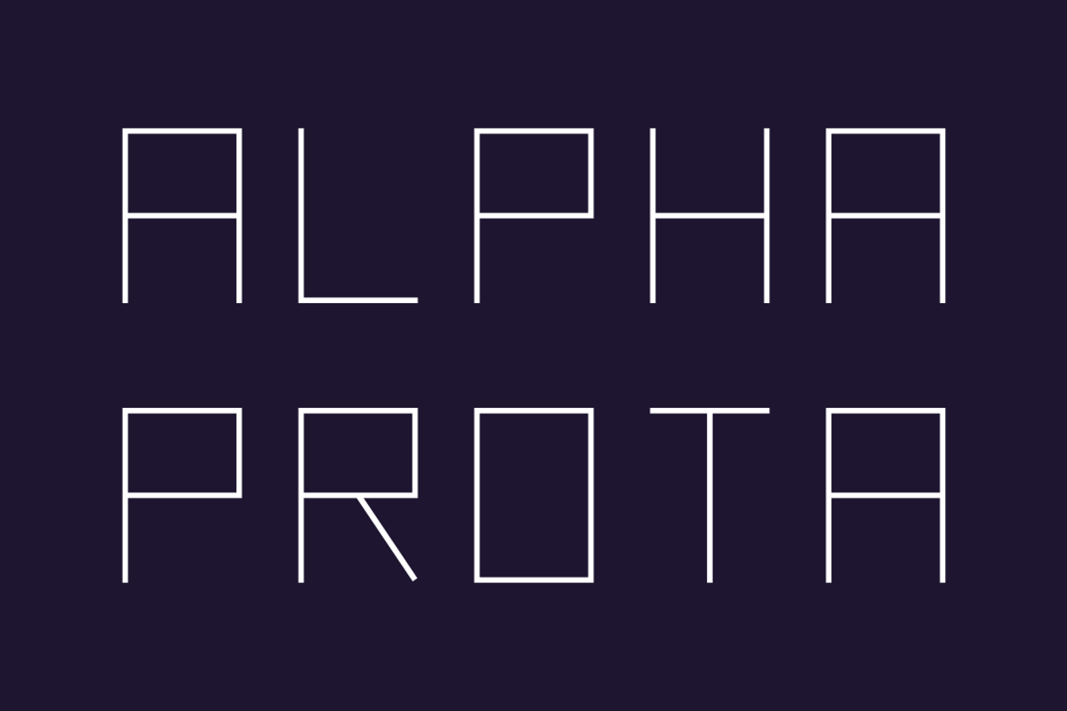 Alpha Prota Font | GGBotNet | FontSpace