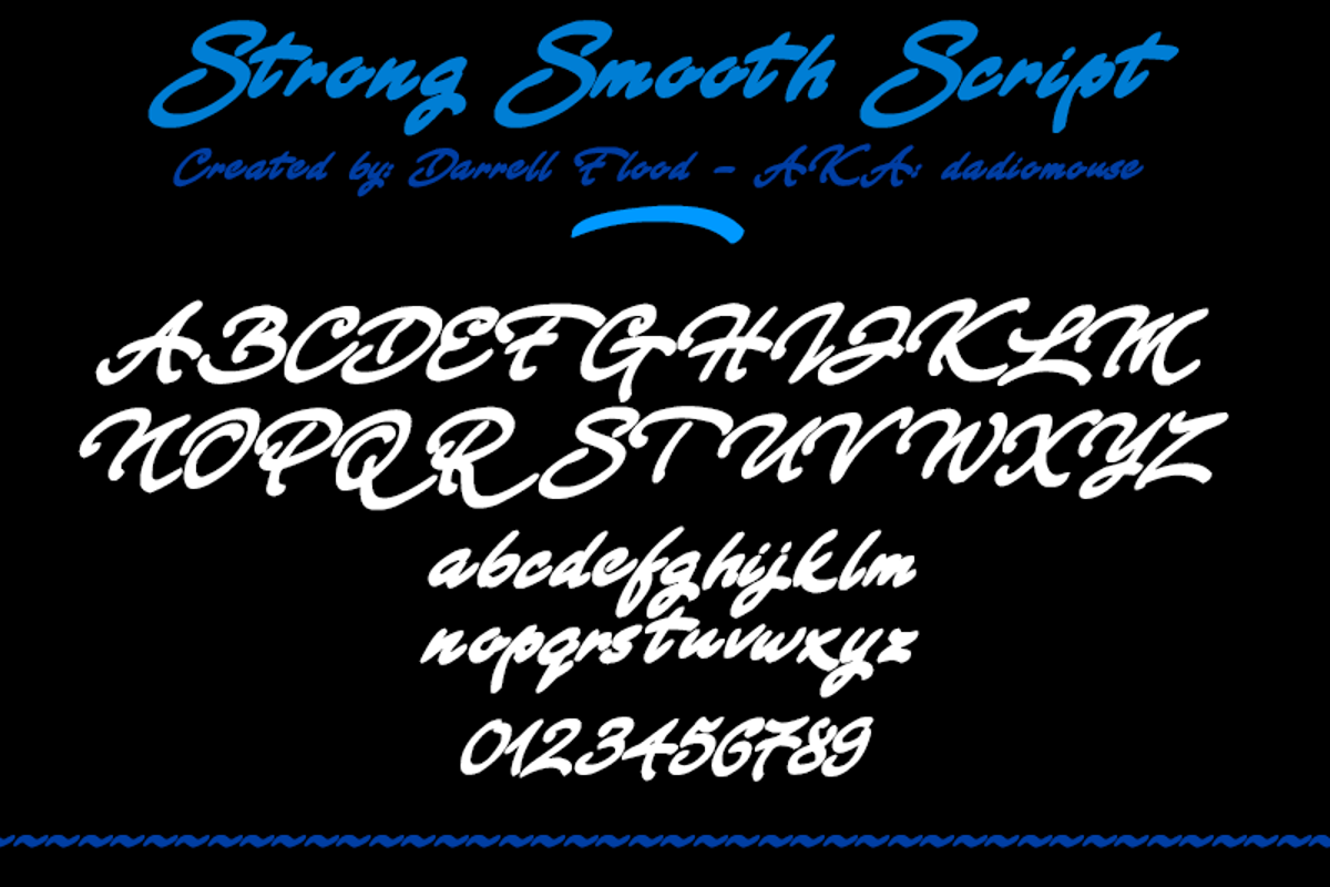 Strong Smooth Script Font - Free Download