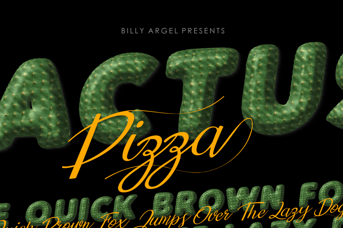CACTUS PIZZA Font - Free Download