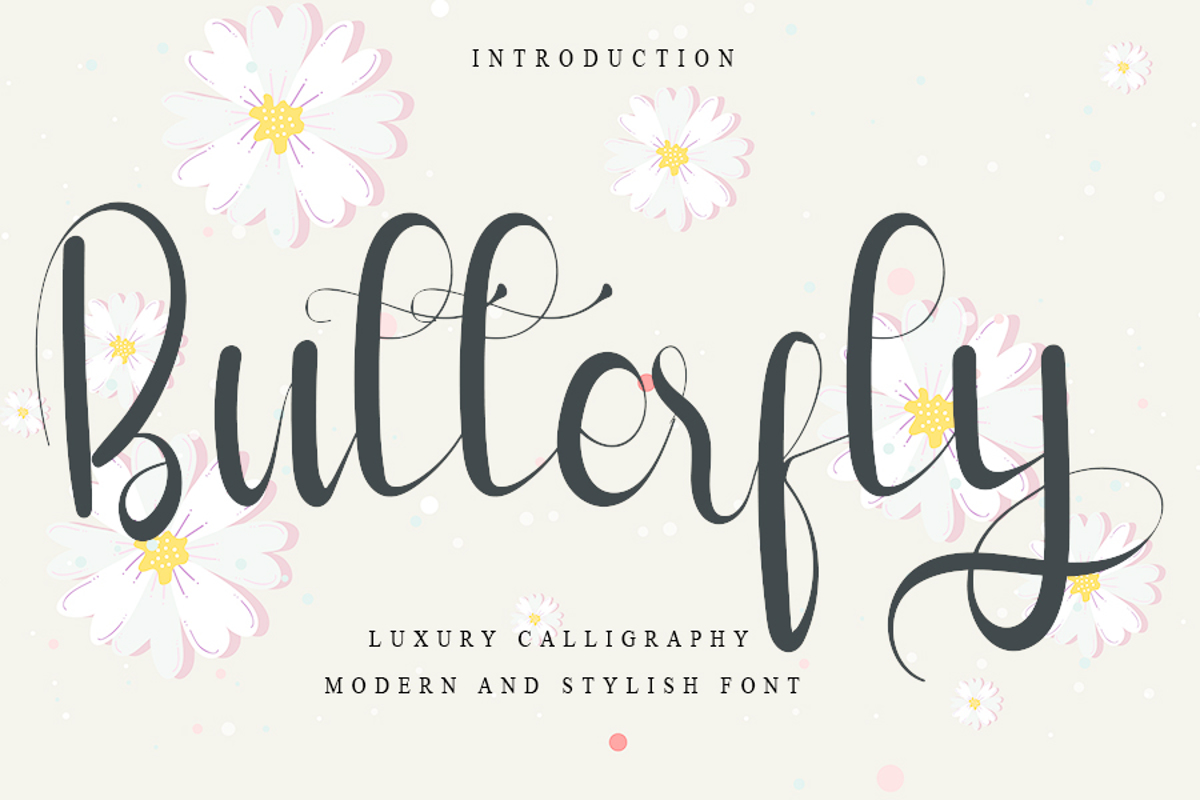 Butterfly Letters Font