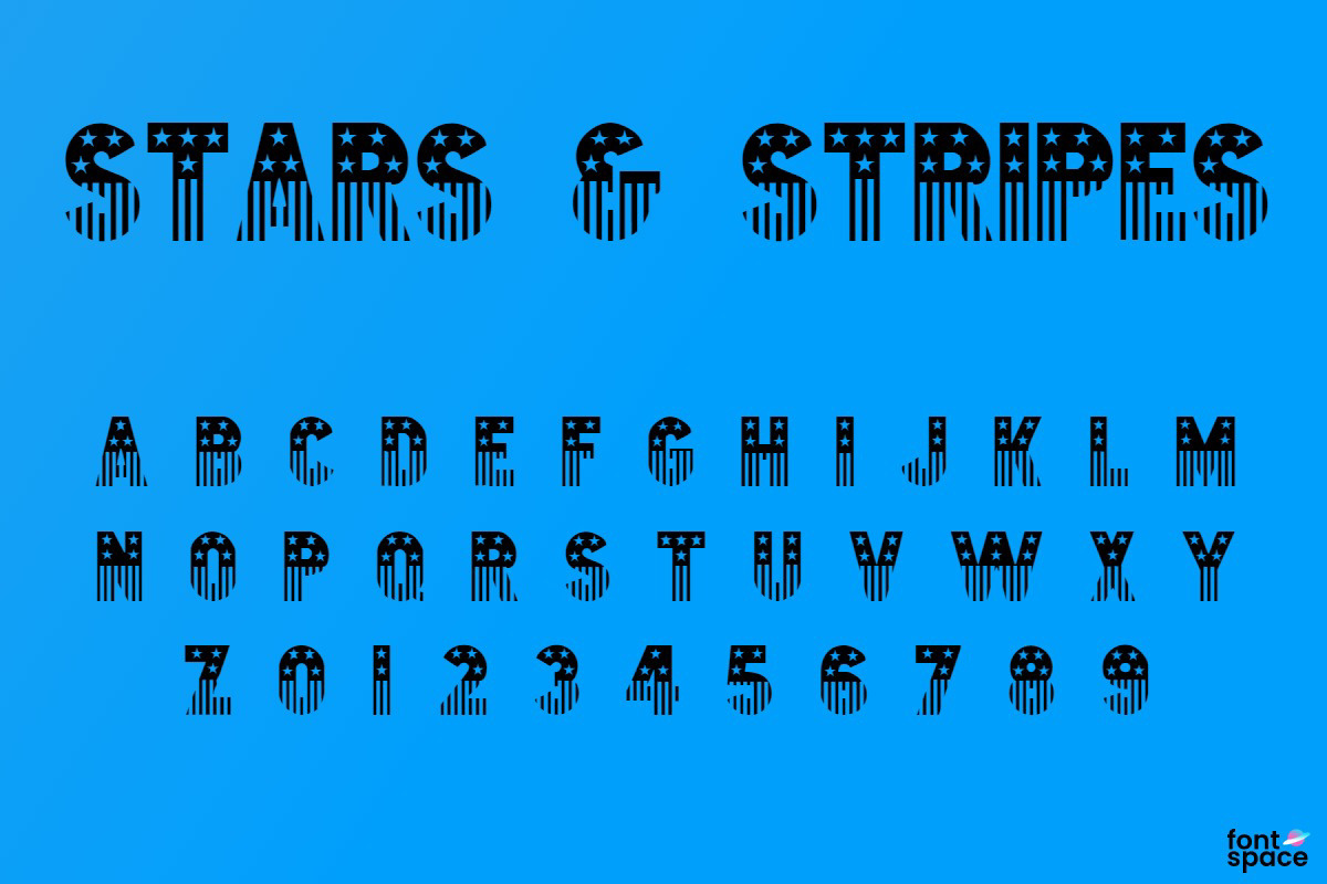 Stars & Stripes Font | James Fordyce | FontSpace