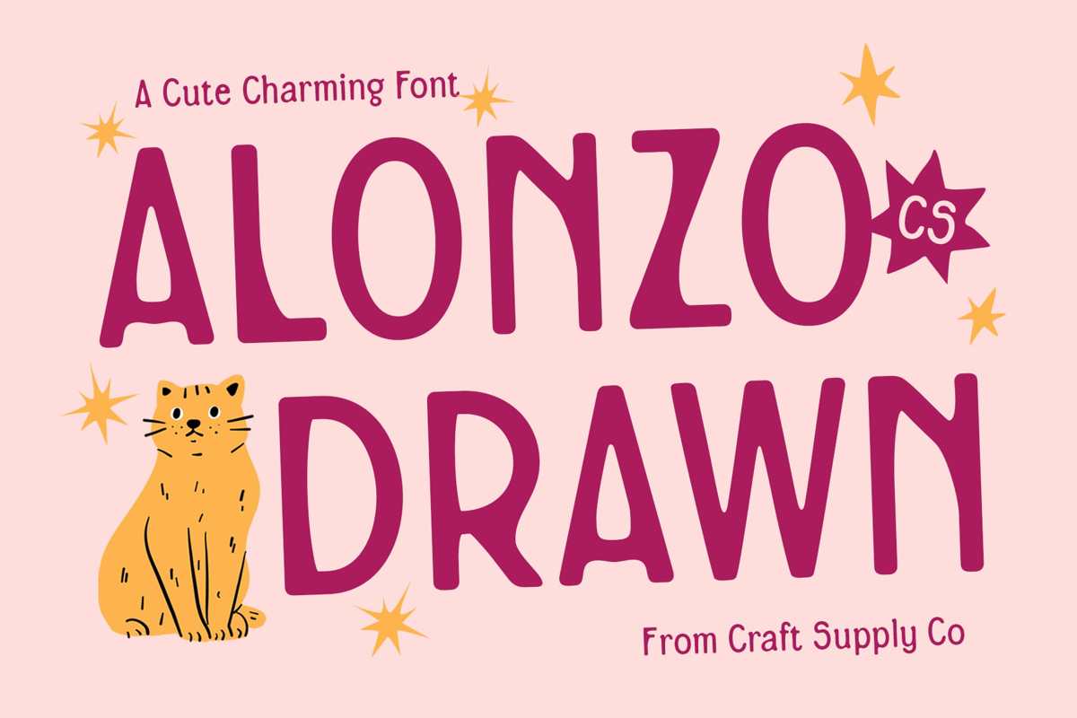 CS Alonzo Drawn Font - Free Download