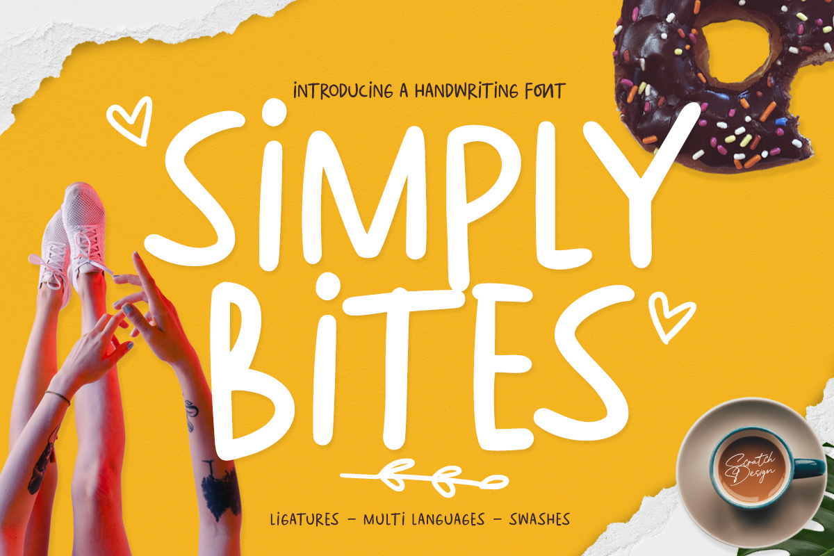 Simply Bites Font | Scratch | FontSpace