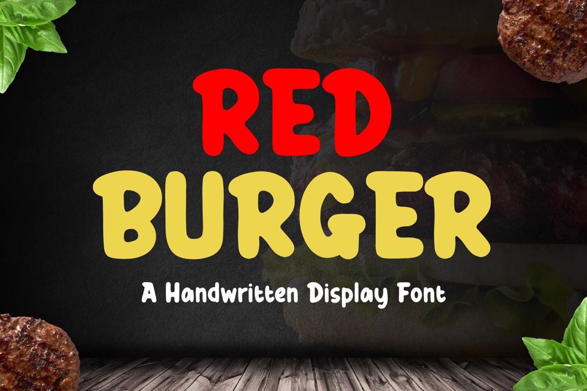 RED BURGER Font - Free Download