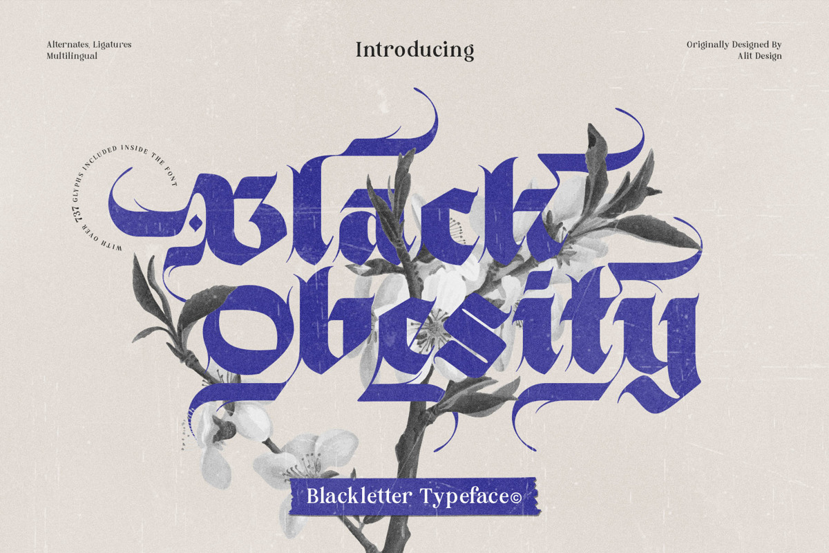 Black Obesity Font | Alit Design | FontSpace