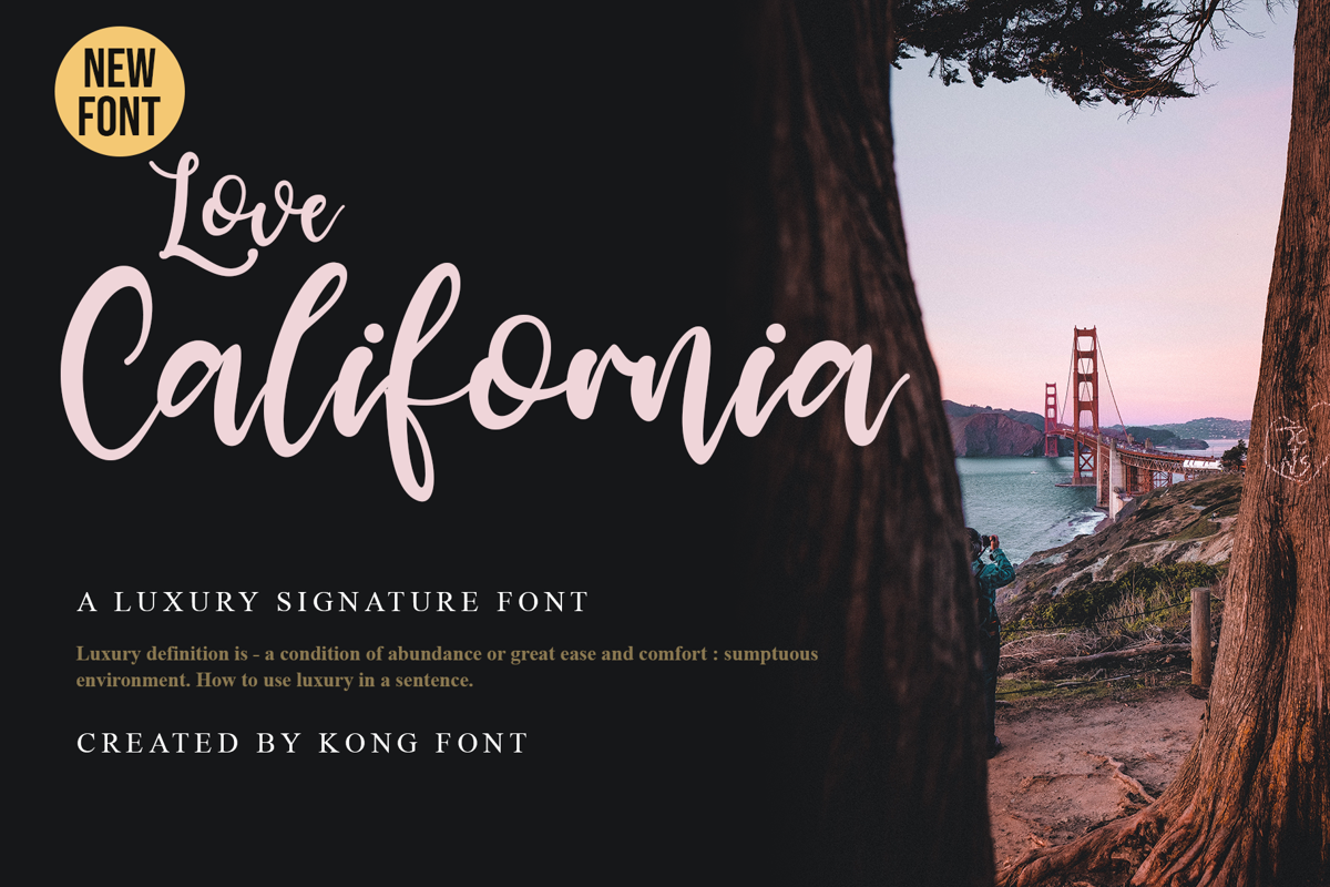 Love California Font - Free Download