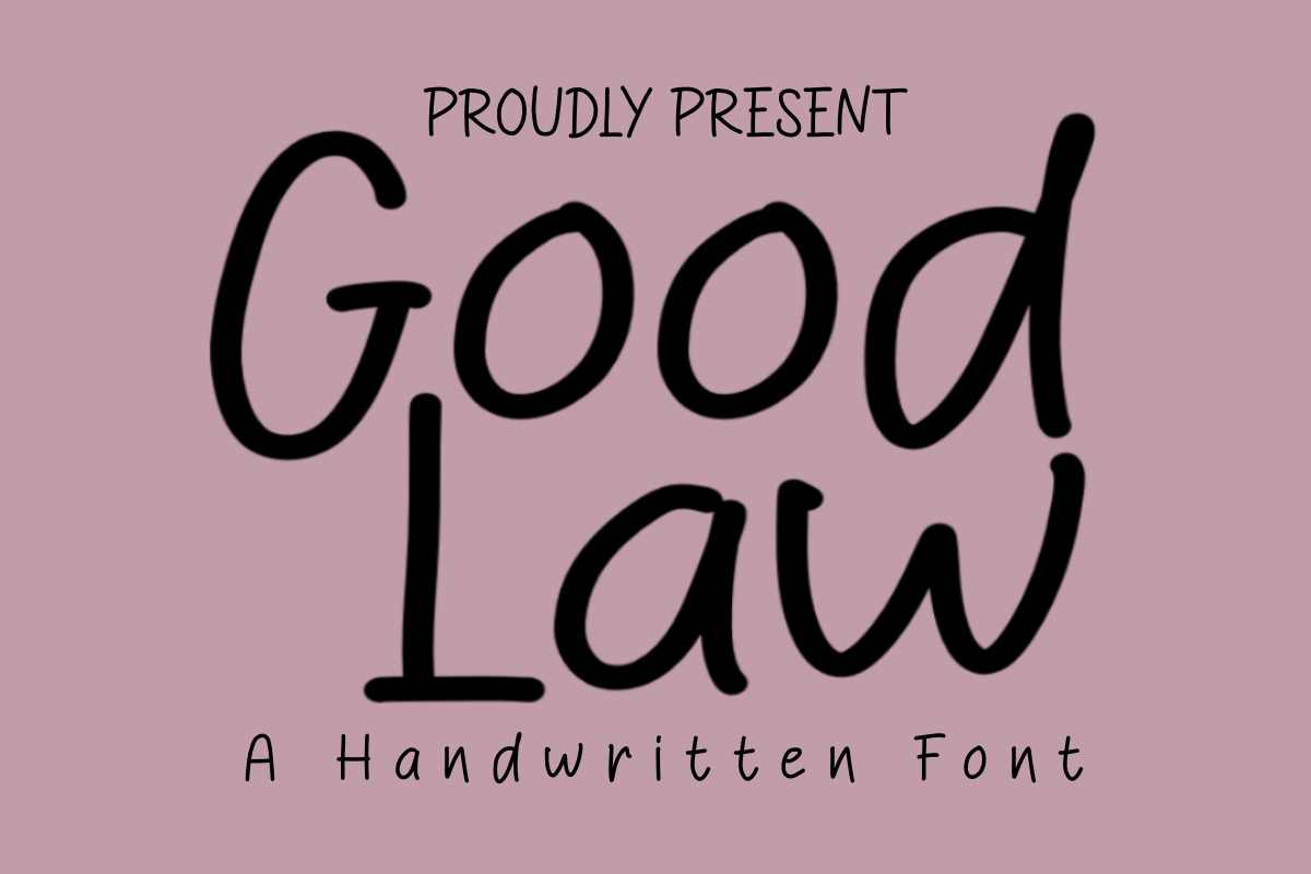 Good Law Font - Free Download
