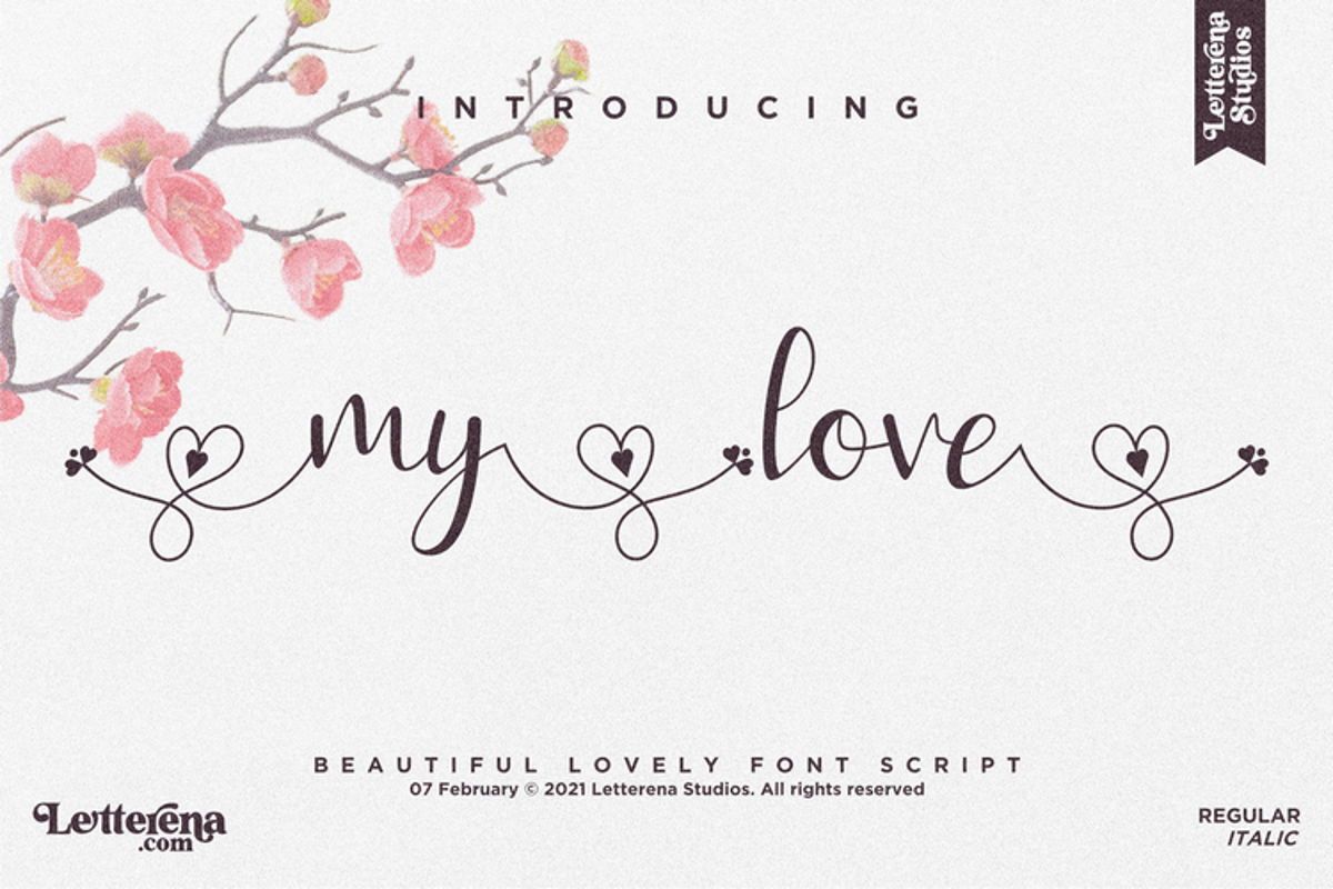 My love Font | Letterena Studios | FontSpace