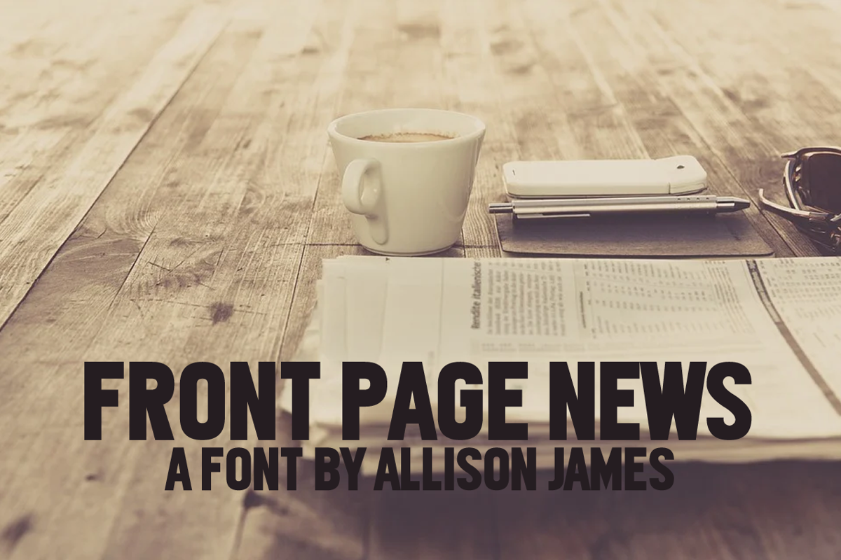 Front Page News Font | Chequered Ink | FontSpace
