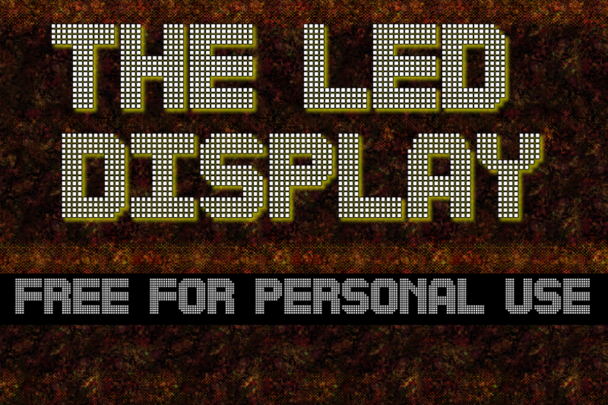 The Led Display St Font | Southype | FontSpace