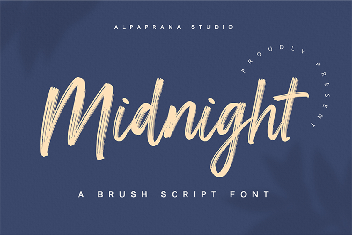 Midnight Font | Alpaprana | FontSpace