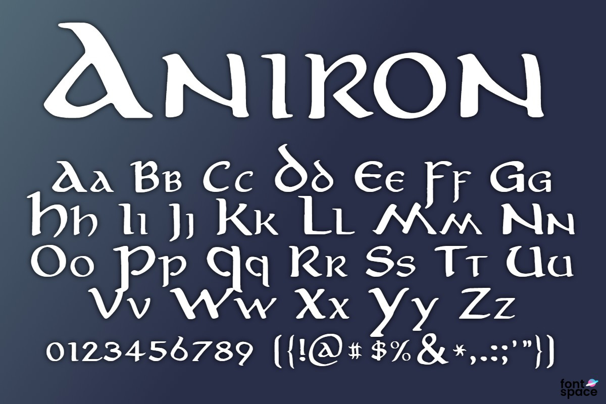 Aniron Font - Free Download
