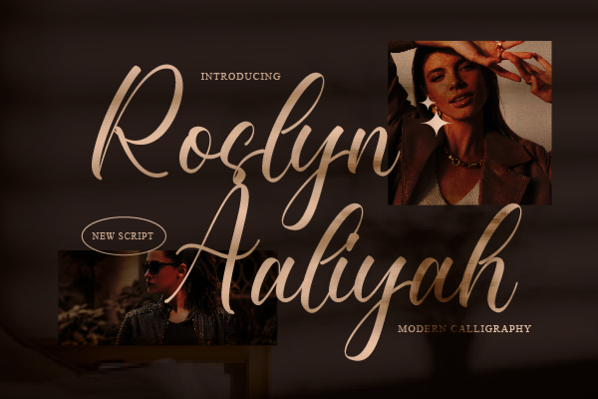 Roslyn Aaliyah Font | Fiqiart | FontSpace