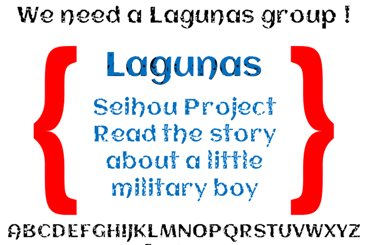 Lagunas Font | heaven castro | FontSpace