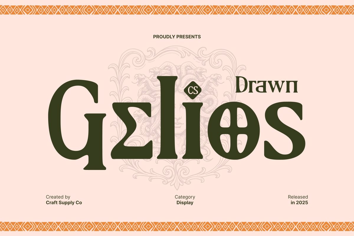 CS Gelios Drawn Font - Free Download