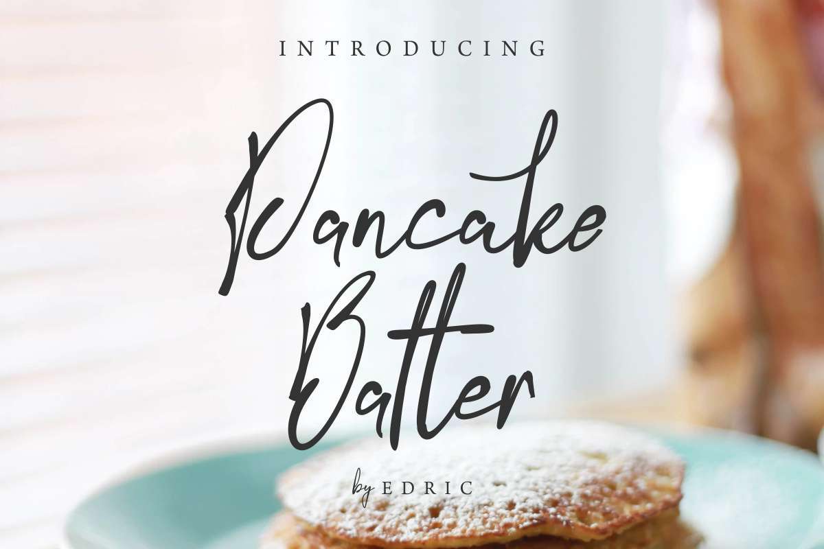 Pancake Batter Font | Edric Studio | FontSpace