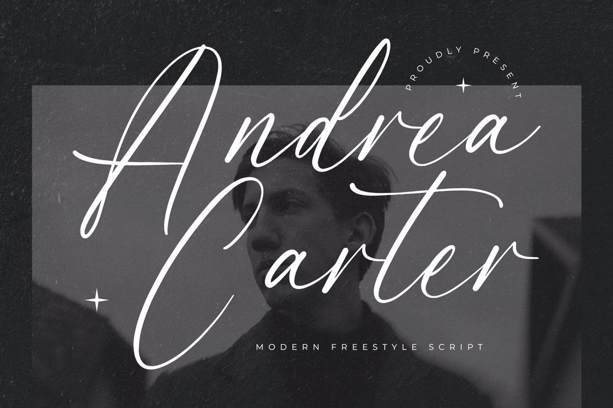 Andrea Carter VERSION Font | Letterena Studios | FontSpace