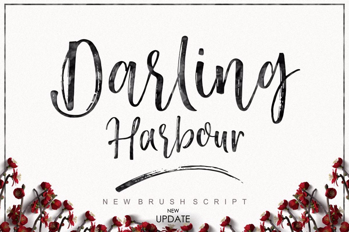 Darling Harbour Brush Font | Solidtype | FontSpace